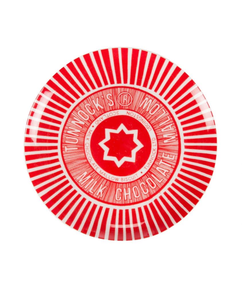 Tunnocks Tea Cake Wrapper Biscuit Plate By Gillian Kyle